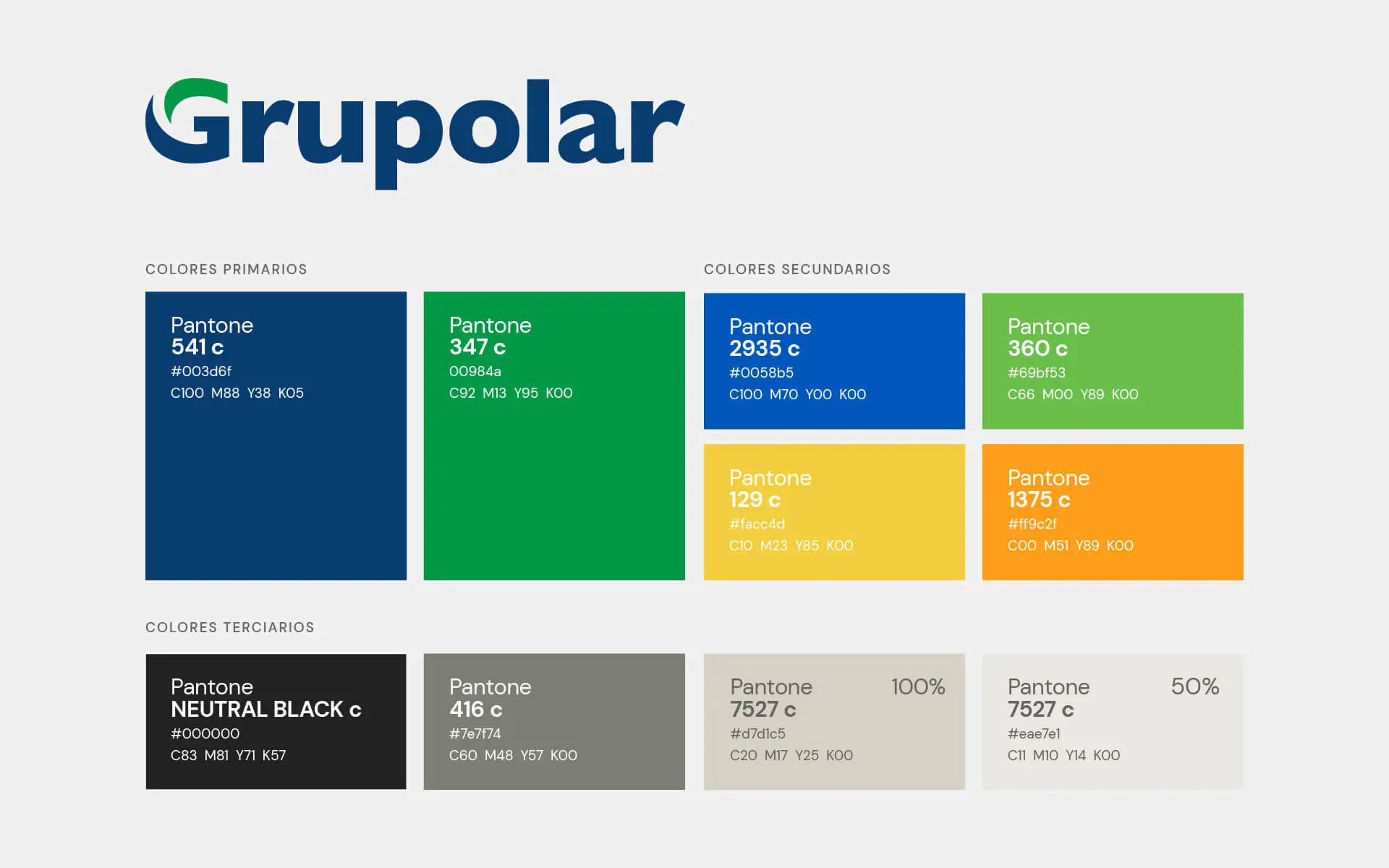Paletas de color aplicadas al branding - Fuego Yámana